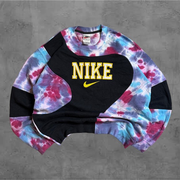 Nike | Sweaters | Vintage Nike Rework Style Crewneck Sweater | Poshmark